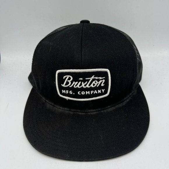 Brixton | Accessories | Brixton Mfg Co Trucker Hat Snapback Cap Black ...